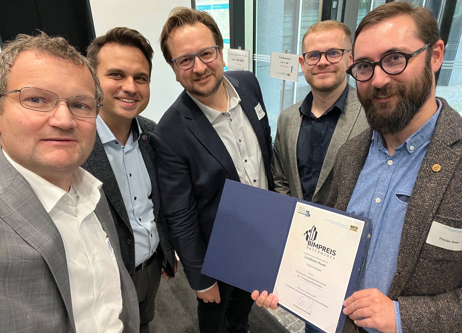 Vollack erfolgreich beim BIM-Preis Bayern